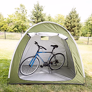 Outdoor Bike Cover 6.5' x 5' x 5.5' FT - Storage Tent for Bicycles or Motorcycles - Waterproof Foldable Shed Shelter for Camping - Bike Storage Shed with Heavy Duty Fabric