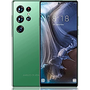 Echoamo 5G Unlocked Cell Phones，4G+128GB Dual Sim Smartphones, 6.8inches Waterdrop Screen C21 Unlocked Mobile Telefono, Android Unlocked Phone 24+48 MP | 5000mAh | Fingerprint Lock & Face ID (Green)