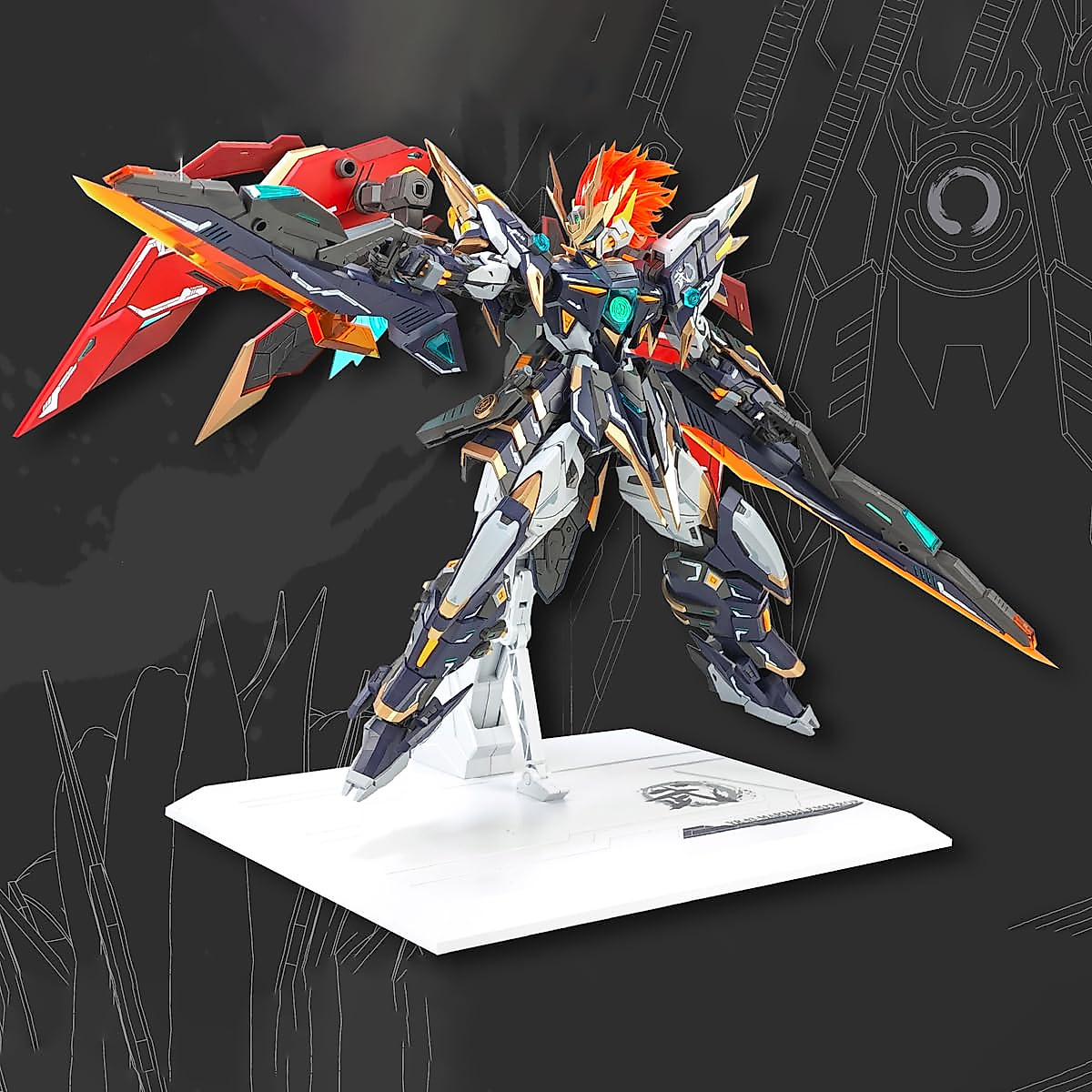 HiPlay SNAA Emperor Series, Martial Empiror, Mecha Musume Style Assembly Plastic Model-Kit, 1:100 Scale Collectible Figure YR03