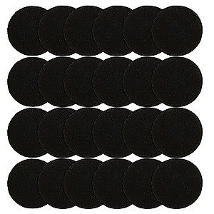 Oungy 24 PCS 6.3 Inch Charcoal Filters for Compost Bucket, Compost Filters for Countertop Bin, Kitchen Compost Bin Countertop Charcoal Filter, Compost Bin Filters Charcoal, 0.4" Thickness