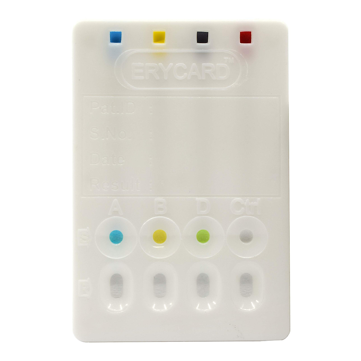 ALDON Innovating Science ABO/RH Blood Type Test Kit - Educational Use, Erycard Blood Grouping Card, Buffer Solution, Alcohol Wipe, Lancet, Collection Sticks, Instructions - Home Blood Type Testing Kit