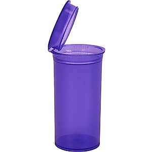 Purple Pop Top Bottles - 13 Dram - 1.63 Fl. Oz. - #PT13PU - Set of 100