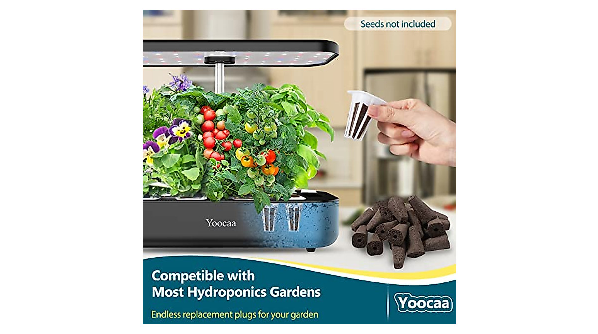 Yoocaa Seed Pods Kit for Hydroponics - 24 Growing Sponges