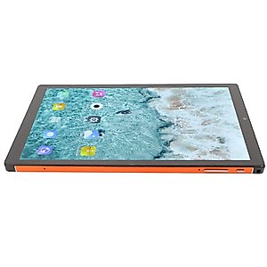 AMONIDA Orange Tablet, 4GB RAM 64GB ROM HD Tablet 5G WiFi 10.1 Inch (US Plug)