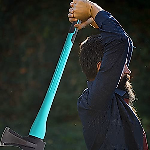 Toolzeen 36" Splitting Axe, Chopping Axe|Splitting Maul for Firewood,|6.8Lbs Heavy Duty Axe Forged Carbon Steel, Fiberglass Composite Handle & Ergonomic Anti-Slip Grip