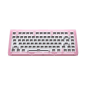EPOMAKER ACR75 Kit 75% 81-Key Arcylic Gasket Mount Mechanical Keyboard Kit for Windows/Mac/Linus (Pink)