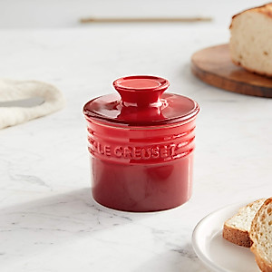 Le Creuset Stoneware Butter Crock, 6 oz., Cerise