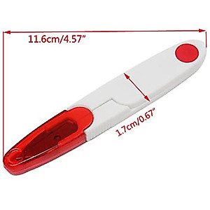 yueton Pack of 4 Plastic Handle & Safety Cover Sewing Scissors Clothes Thread Embroidery Cross-stitch Craft Clipper Cutter Tailor Nippers, Sewing Snip Thread Cutter Scissors