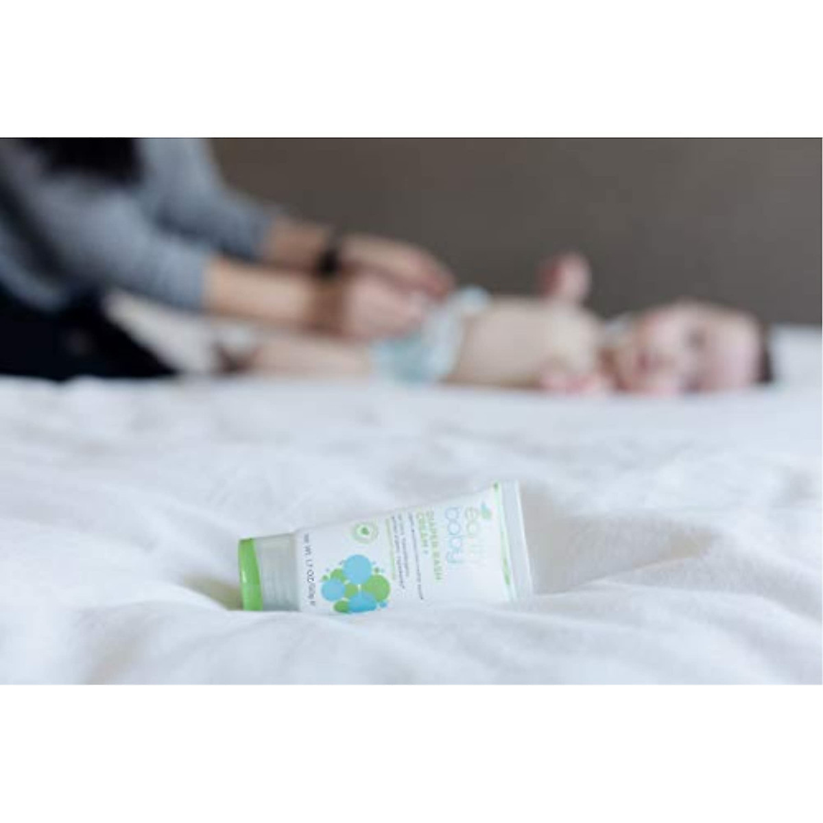 Earth Baby Diaper Rash Cream +, 1.7 Oz, Zinc-Based, Hypoallergenic for Sensitive Skin, Natural and Organic, Pediatrician and Dermatologist Tested, Safe for Babies and Toddlers