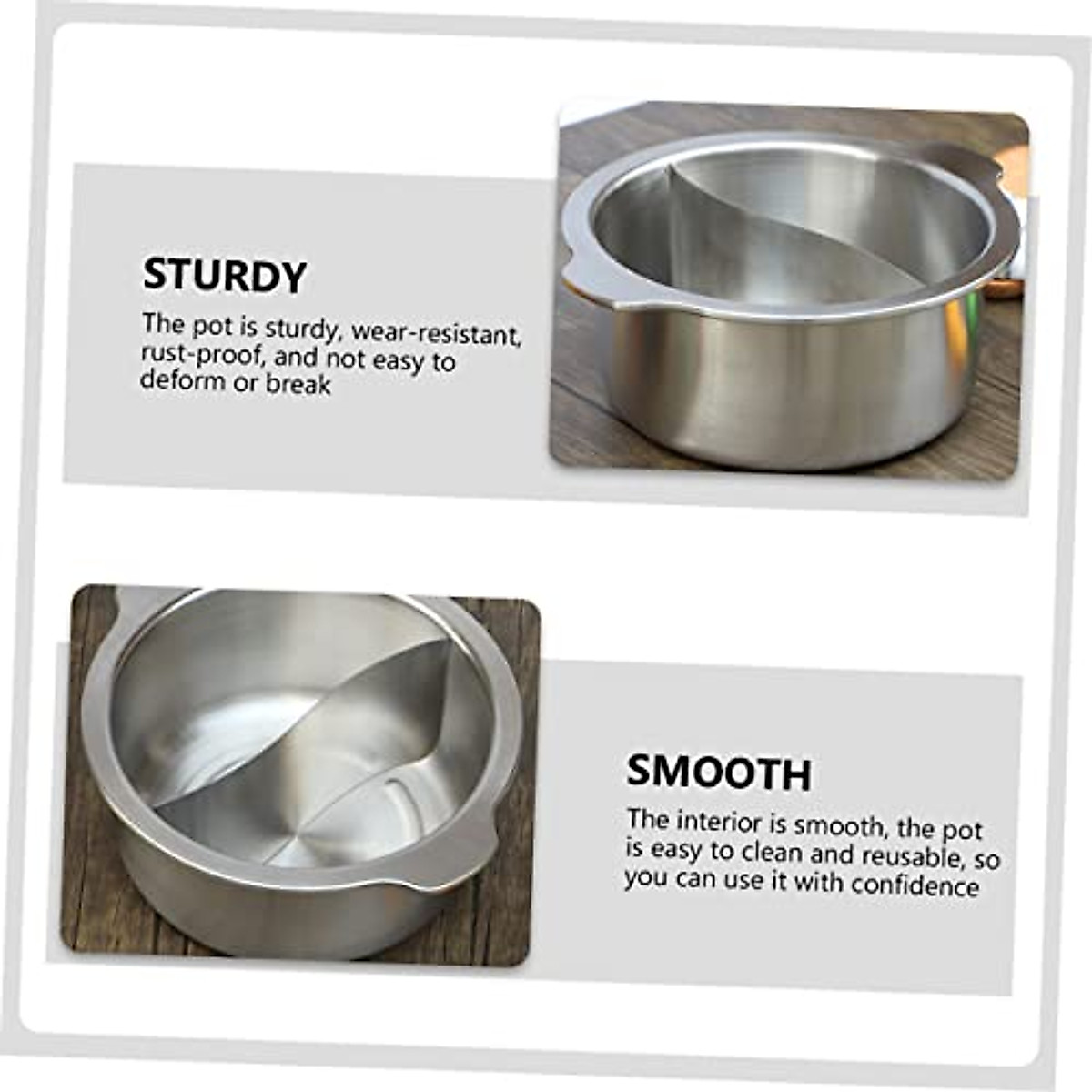 Operitacx 1pc Stainless Steel Skewer Pot Korean Pots for Cooking Stainless Steel Stock Pot Stainless Steel Sauce Pan with Lid Stainless Steel Sauce Pot Induction Cooker Pot Noodles Cooker
