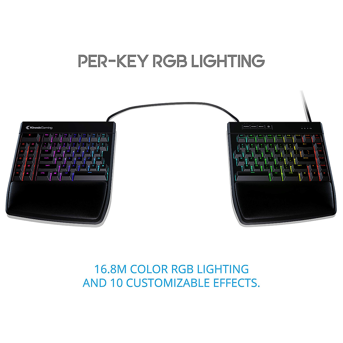 KINESIS GAMING Freestyle Edge RGB Split Mechanical USB Keyboard (MX Brown)