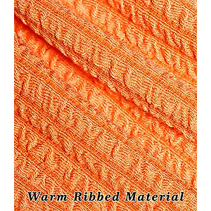 Topkins Dog Birthday Dresses, Dog Princess Dress, Turtleneck Puppy Skirt with Velvet Bowknot for Small Medium Dogs Girl (Orange, L)