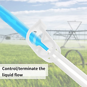 BokWin 2PCS Plastic Tubing Clamps Adjustable Tube Clamp, 1/2"-3/4" Tube OD Shut Off Hose Clamp Water Flow Control Tube Clip Pipe for Control Wine Beer Bottle and Infusion Bottle