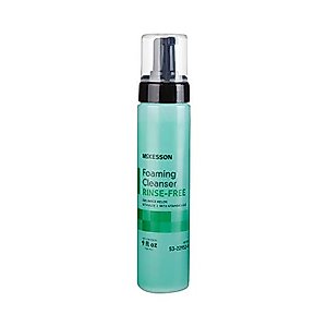 McKesson Foam Cleanser with Aloe, Rinse-Free, Vitamin A and E, Cucumber Melon Scented, 9 oz, 1 Count
