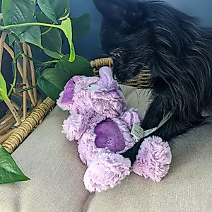 Huxley & Kent Slappies for Dogs | Edie Elephant (Small) | Squeak & Shake Dog Toy | No Stuff Squeaky Toy, TPR Ball in Head | Simulates Hunting Nature for Dogs