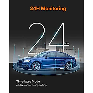 WOLFBOX G840S 12" 4K Mirror Dash Cam Backup Camera, 2160P Full HD Smart Rearview Mirror for Cars & Trucks, Front and Rear View Dual Cameras, Night Vision, Parking Assistance, Free 32GB Card & GPS