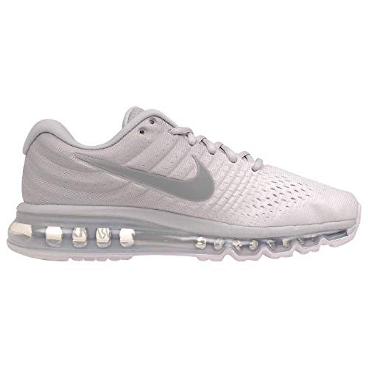 Nike Womens Air Max 2017 Low Top Lace Up Running Sneaker (10, Pure Platinum/Wolf Grey-White)