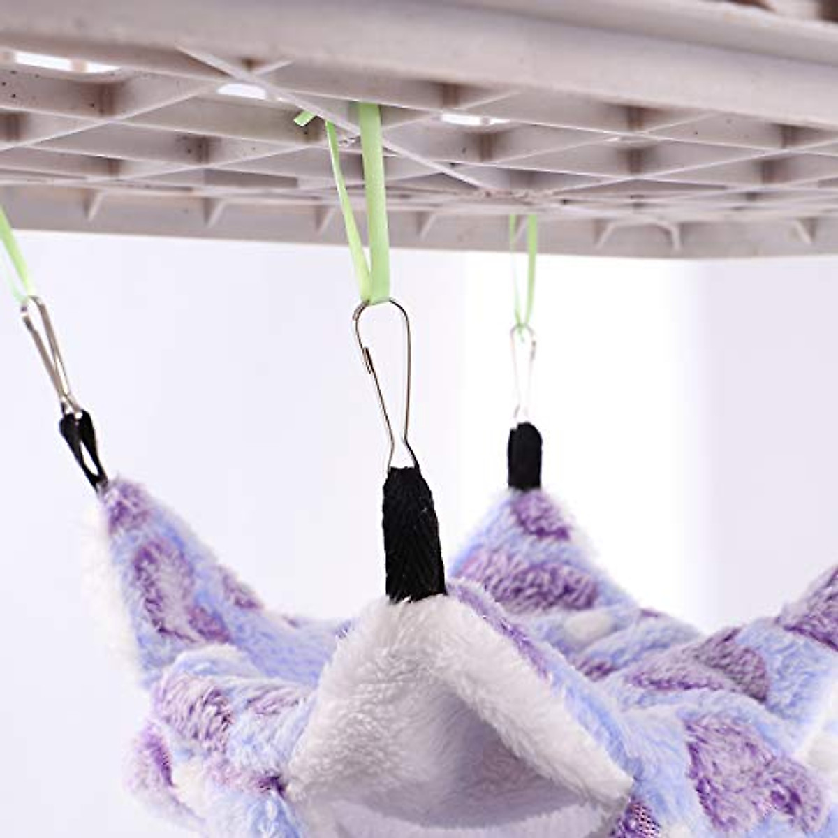 balacoo Pet Small Animal Hanging Hammock Bunk Bed for Ferret Hamster Parrot Rat Guinea Pig Mice Chinchilla Flying Squirrel Sleep Nap Sack Cage Swinging Bed Hideout