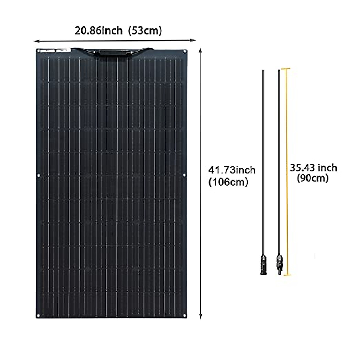 XINPUGUANG Flexible Solar Panel 100W 12V Solar Panel Kit Monocrystalline Cell,10A Charge Controller, Extension Cable，Alligator Clip Cable for Off Grid Boat rv Trailer (100W)