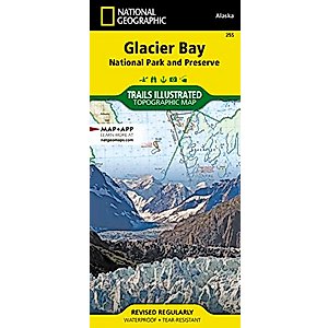 Glacier Bay National Park and Preserve Map (National Geographic Trails Illustrated Map, 255)
