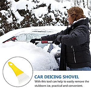 DECHOUS 2pcs Plastic Snow Shovel Deicing Shovels Car Window Shovels Car Snow Shovel Camping Shovel Garden Shovel for Winter