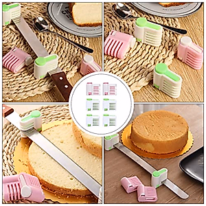 Hand Tools Hand Tools Cake Bread Slicing Cutter Tools: 6pcs DIY Dessert 5 Layers Auxiliary Toast Slice Fixator Tool for Kitchen Gadgets Random Color Adjustable Dividers Bread Slicer Guide