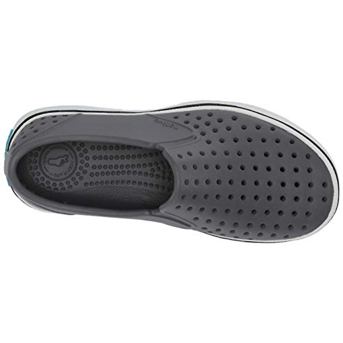 Native Shoes, Miles, Kids Shoe, Dublin Grey/Shell White, 4 M US Toddler