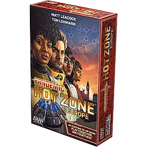 Pandemic Hot Zone: Europe Board Game - Cooperative Disease-Fighting Adventure, Strategy Game for Kids and Adults, Ages 8+, 2-4 Players, 30 Minute Playtime, Made by Z-Man Games
