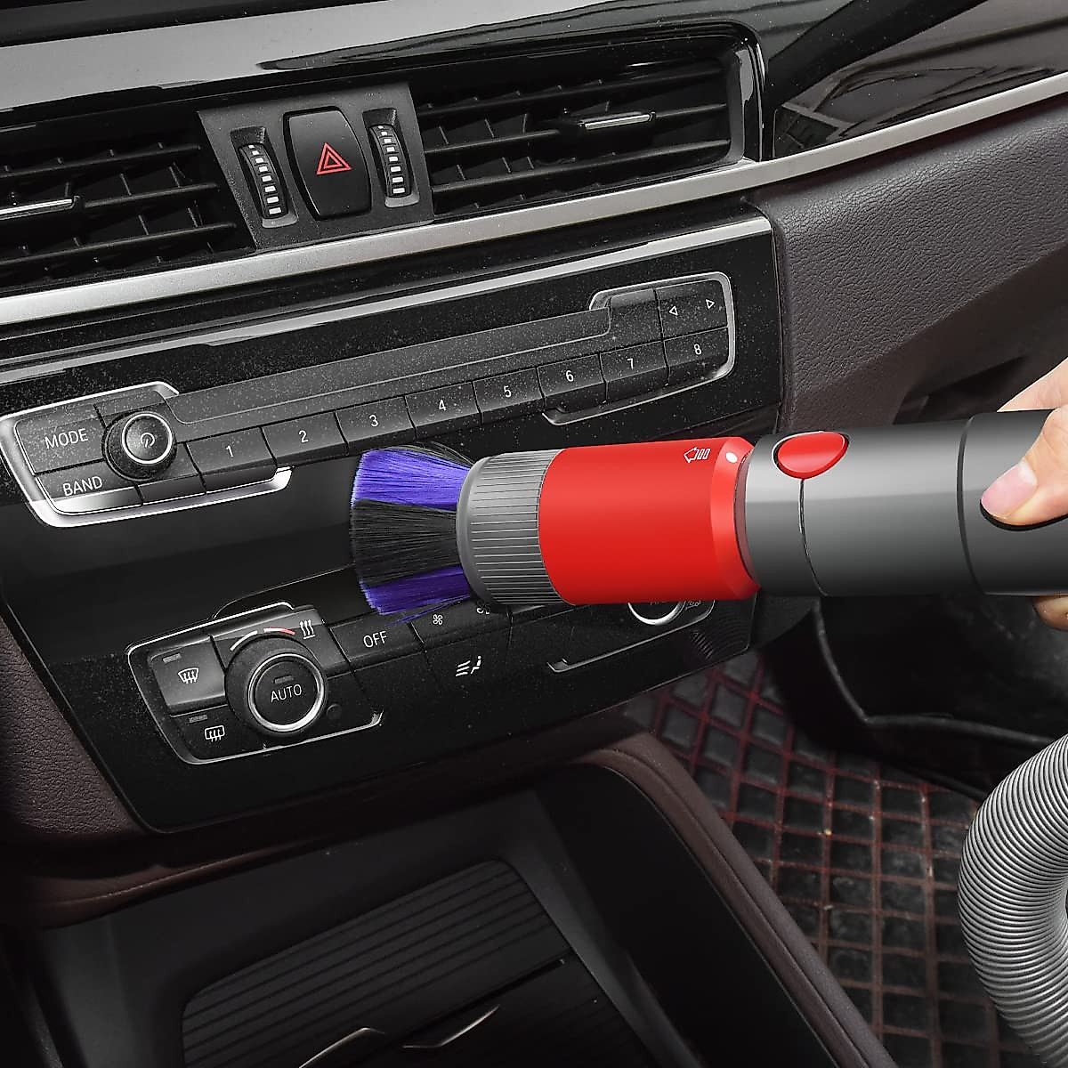 DrRobor Scratch-Free Dusting Brush for Dyson V7 V8 V10 V11 V12 V15, Traceless Soft Dust Brush Attachment with Self Cleaning Design