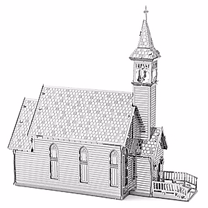Fascinations Metal Earth Old Country Church 3D Metal Model Kit