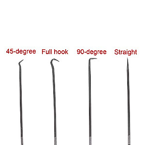 Bleiou 4 Pcs Long Pick and Hook Tool Set