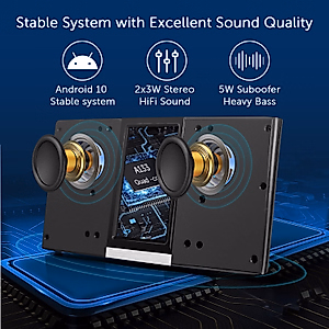 Sungale 2022 G3 Wi-Fi Internet Radio with Easy Operation Touch Screen, Latest Hardware, Connects to All Your Favorite Streaming Music and Internet Radio, Customizable App List, Runs Independently