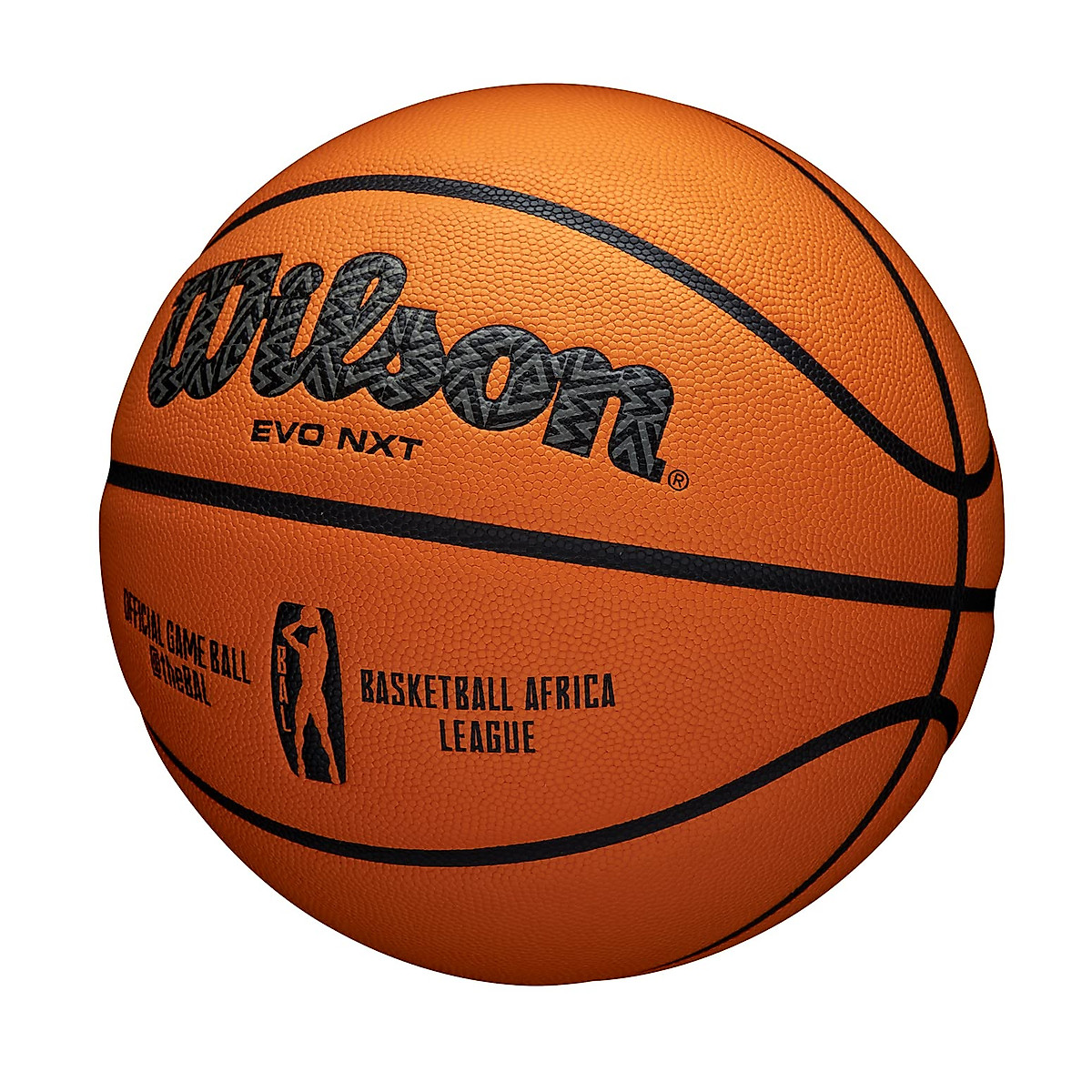 Wilson Basketball EVO NXT Africa League, Blended Leather, Indoor-Basketball, Orange