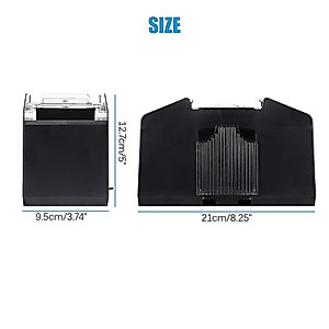 S SUNSBELL Automatic Card Shuffler for Five Crowns Card Game, Battery Operated Poker Shuffling Machine, Poker Card Shuffler, Card Shuffler 4 Deck Automatic for Poker, Blackjack