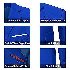 Men's Suit Slim Fit 3 Piece Suit Set Royal Blue Suits for Men Prom Wedding Groomen Suit Blazer Jacket Pants Set Business Tuxedo Men S