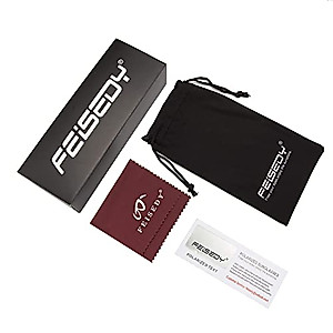 FEISEDY Men Women Night Driving Glasses Fit over Glasses Anti-Glare Polarized Wrap Yellow Sunglasses Over Glasses B2593