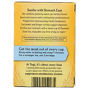 Yogi Tea, Stomach Ease, 16 Count
