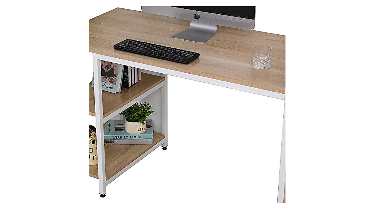 HOMCOM 68 Inch Office Desk with Spacious Storage