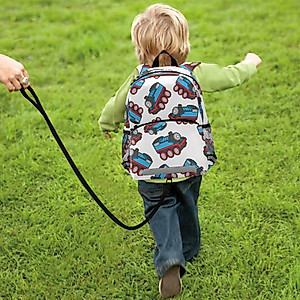 Glaphy Cartoon Train Kids Backpack Toddler Backpacks for Daycare School, Girls Boys Preschool Bookbags Kindergarten School Backpack