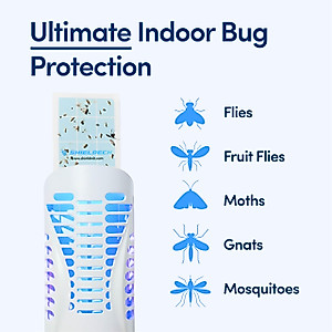 Shieldeck Mosquito Trap Indoor, Indoor Bug Zapper Plug in, Bug Light Trap Indoor Plug in, Bug Catcher Mosquito Killer Indoors (1 Device + 5 Refills)
