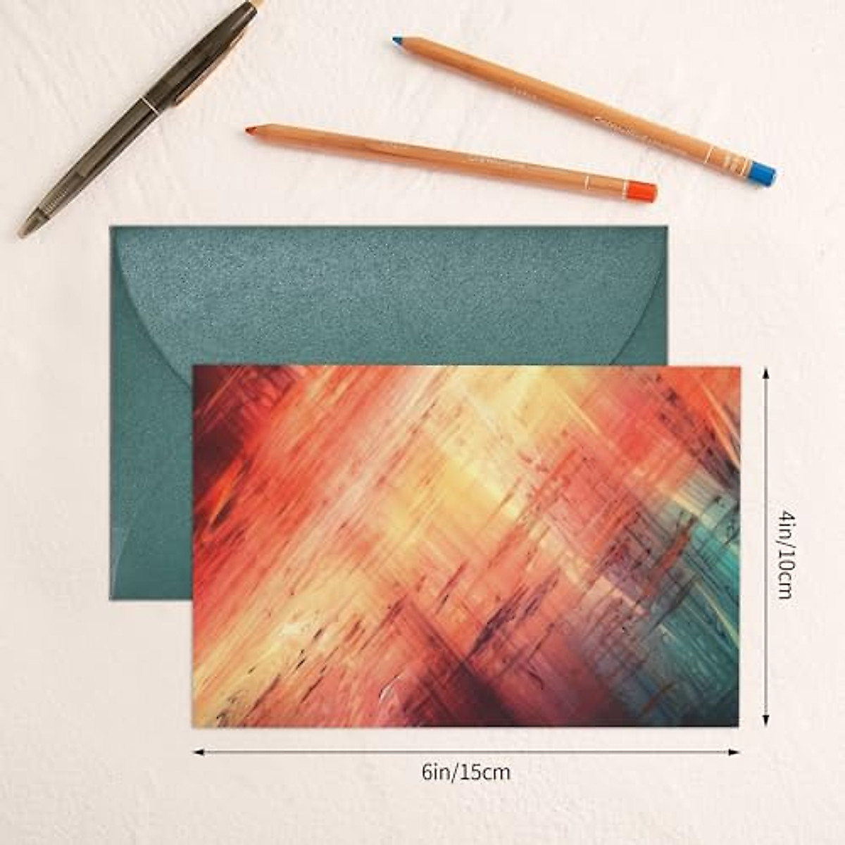 BONDIJ Greeting Cards With Envelopes Abstract Art Print Thank You Card Blank Cards For All Occasions Birthday Thank You Wedding Holiday Parties And More 4 X 6 In