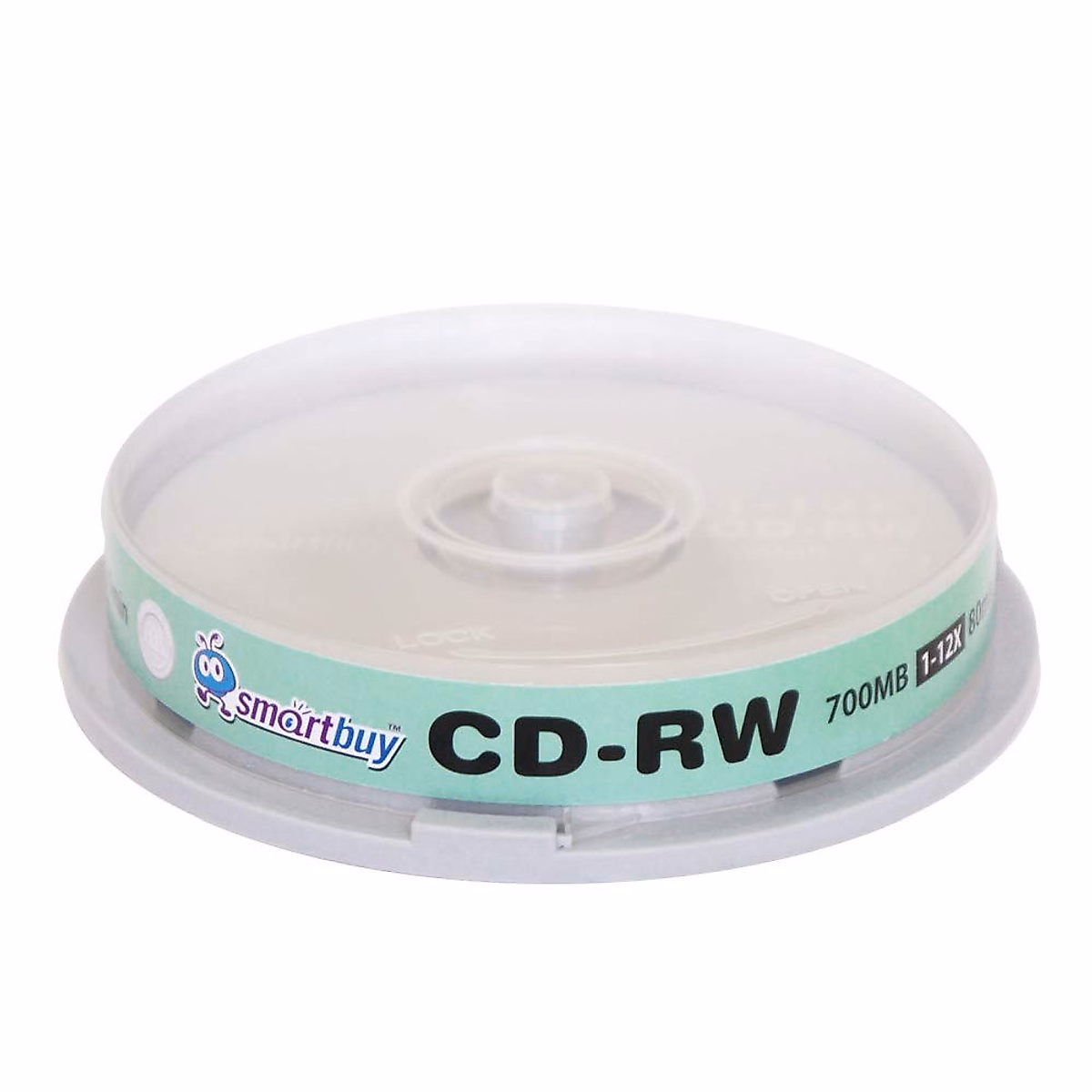 30 Pack Smartbuy CD-RW 1-12X 700MB/80Min High Speed Branded Logo Rewritable Blank Data Media Disc