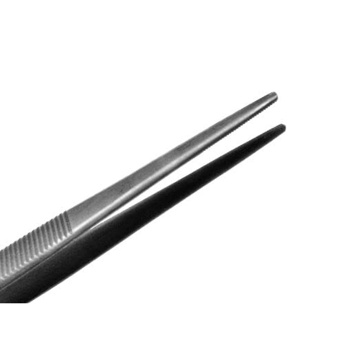 Diamond Tweezers Gemstone Black Anodized Tweezer 6-1/2" Slide Lock Large Tip for Gem and Jewelry Precision for Sorting Quality Control and Inspection Larger Size Diamonds Gems Stones Beads By JTS