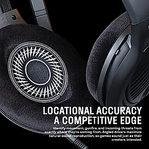 Massdrop x Sennheiser PC37X Gaming Headset — Noise-Cancelling Microphone with Over-Ear Open-Back Design, 10 ft Detachable Cable, and Velour Earpads,Black