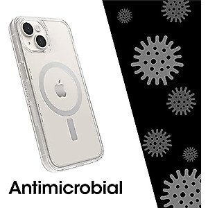 OtterBox Symmetry Series+ Clear Antimicrobial Case with Magsafe for iPhone 14 & iPhone 13 (Only) - Non-Retail Packaging - Hidden Garden