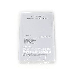 Gagalayong Commercial Waffle Maker, 4 Grids Round Belgian Double Side Waffle Baker Machine, Electric Round Waffle Baker Machine for Bakery, Restaurant, Snack Bar, Home