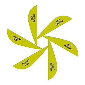 Letszhu Arrows Vanes 2.5 Inch Plastic Fletches Vane DIY Archery Arrow for Hunting Targeting (39 Pack) (Lemon Yellow)
