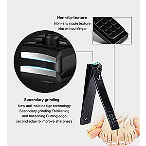 Nail Clippers Sets High Precisio Stainless Steel Nail Cutter Pedicure Kit Nail File Sharp Nail Scissors and Clipper Manicure Pedicure Kit Fingernails & Toenails with Portable stylish case (Yellow)