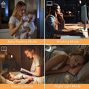 Floor Lamps for Living Room, Modern Standing Lamp, Minimalist Pole Lamp, Stepless Dimmable 9W Bulb Included, Tall Lamp with Linen Shade, Lamps for Bedroom, Office, Kids Room, Reading Light