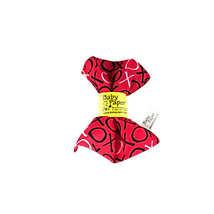 Baby Paper Original Crinkle Teether and Sensory Toy for Babies and Infants | XO Print | Non-Toxic, Washable | The for Baby Showers